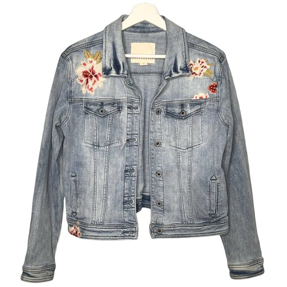 Sundance | Jackets & Coats | Sundance Embroidered Floral Long Sleeve ...
